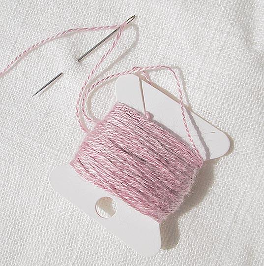 Lavender Pink Spun Silk Yarn Thread Lace Weight Two Ply | ChadQuilt